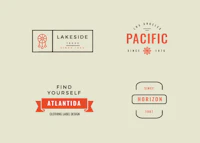 4 Retro Style Logos download - graphberry.com
