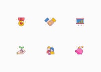 6 Vector Random Icons download - graphberry.com