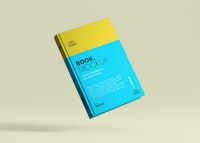 Flying Book Cover Mockup download - graphberry.com